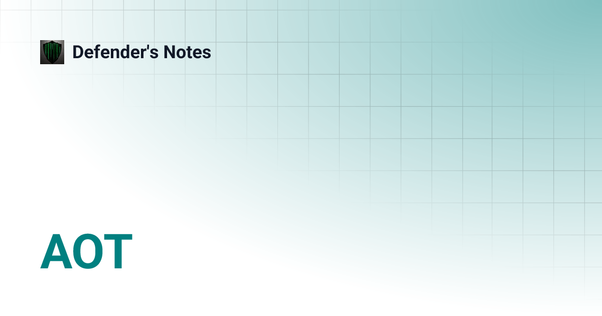 AOT | Defender's Notes